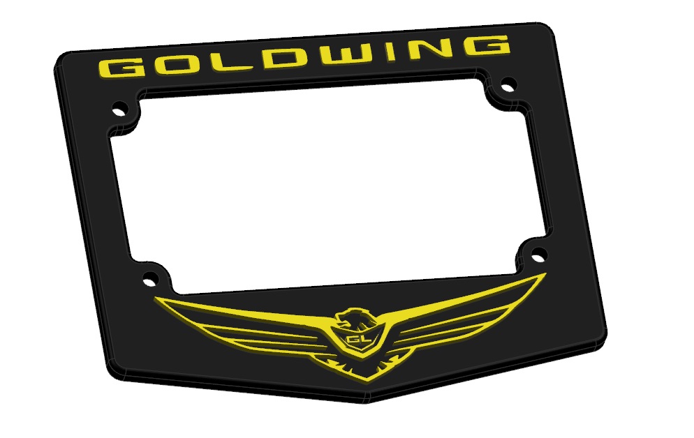 Goldwing new logo licence plate frame por Wayne Erman | Descargar ...