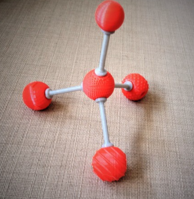 Chemistry molecule model by C&C 3D Factory | Download free STL model ...