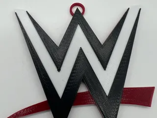 WWE Logo and Keychain by ar3Dprints | Download free STL model ...