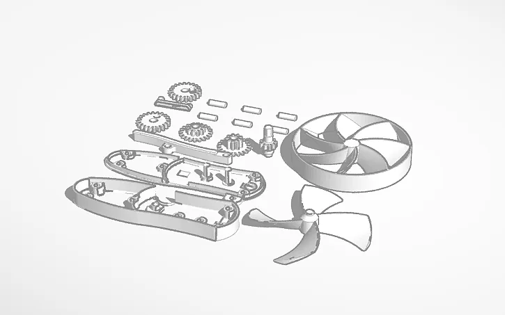 Squeeze Fan by Edge Design | Download free STL model | Printables.com