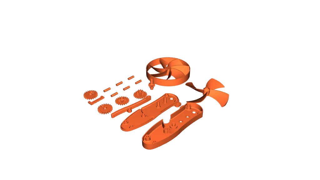Squeeze Fan by Edge Design | Download free STL model | Printables.com