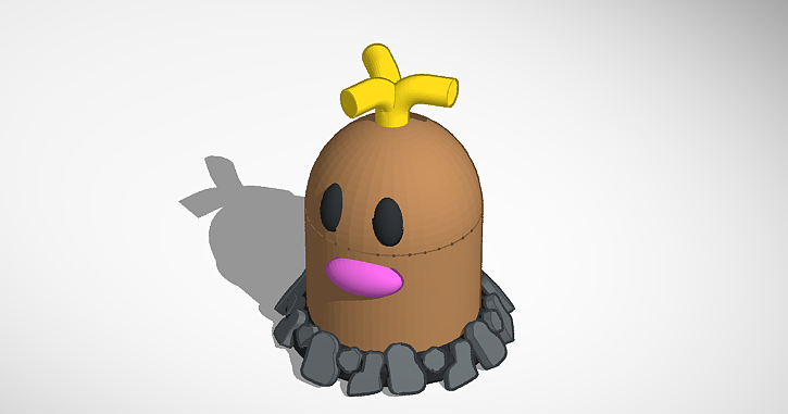 Alohan Diglett by Edge Design | Download free STL model | Printables.com