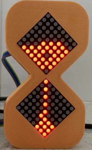LED Matrix Hourglass Bezel (Arduino) par marco_c | Téléchargez gratuitement un modèle STL ...
