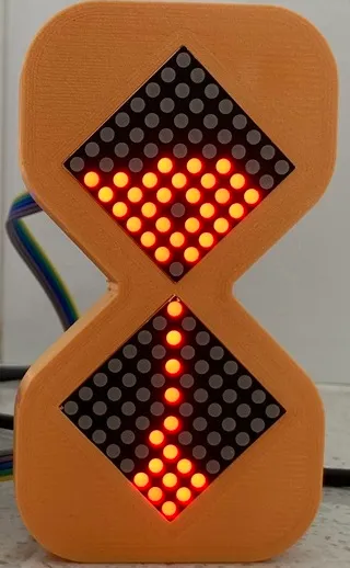 LED Matrix Hourglass Bezel (Arduino) by marco_c | Download free STL model | Printables.com