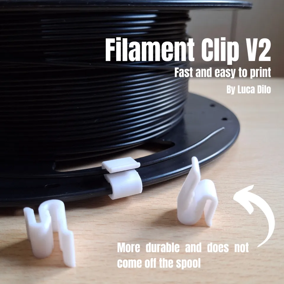 Filament Clip V2 by LucaDilo | Download free STL model | Printables.com