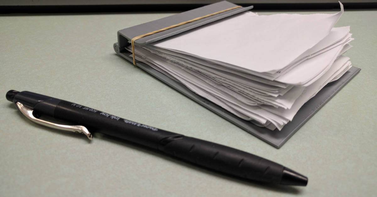 Scrap Paper Notepad Holder by A_Str8 | Download free STL model ...