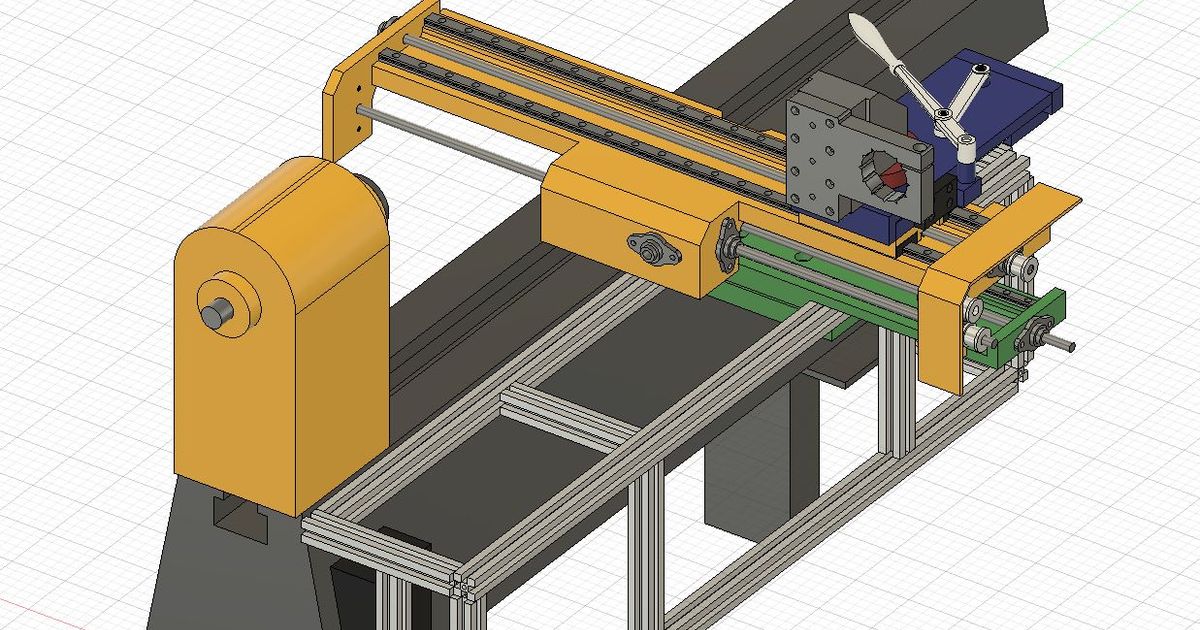 Wood Lathe Ornamental Crosslide by Tom | Download free STL model ...