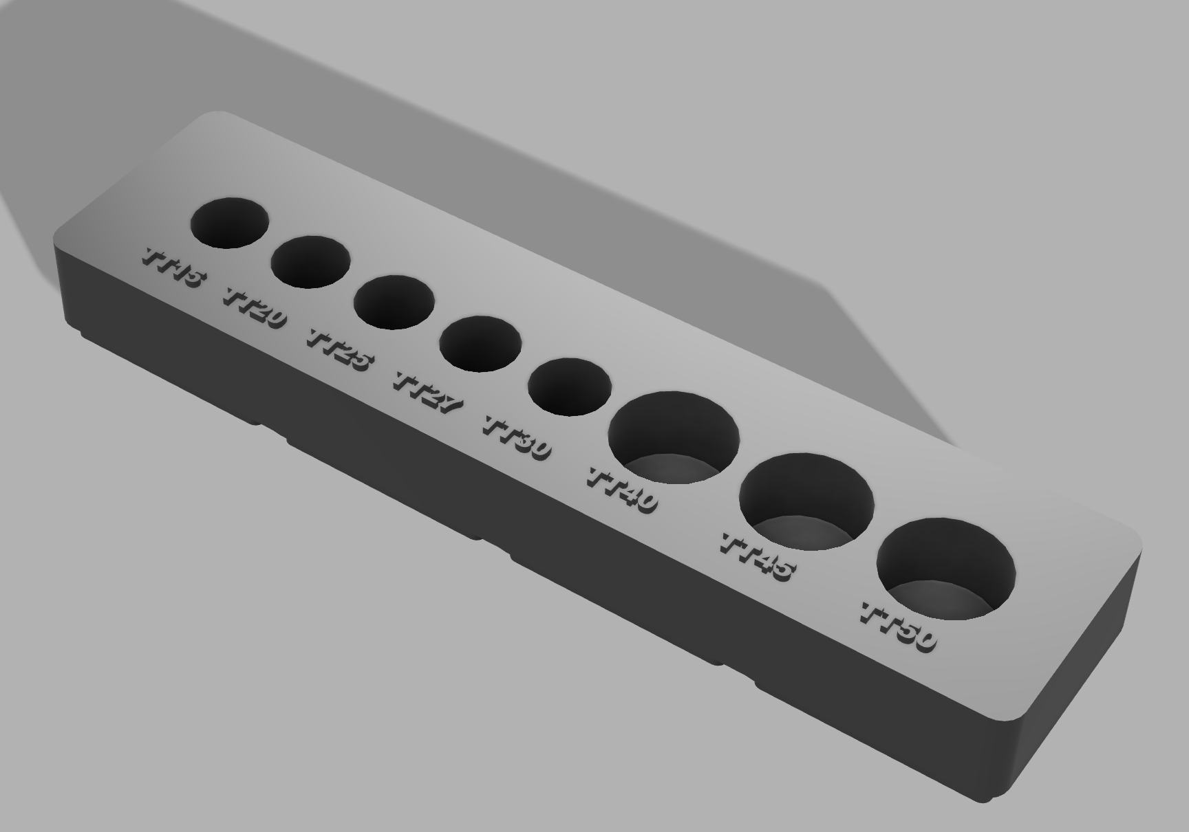 Gridfinity Holder for Kobalt Torx Sockets by Bob | Download free STL ...