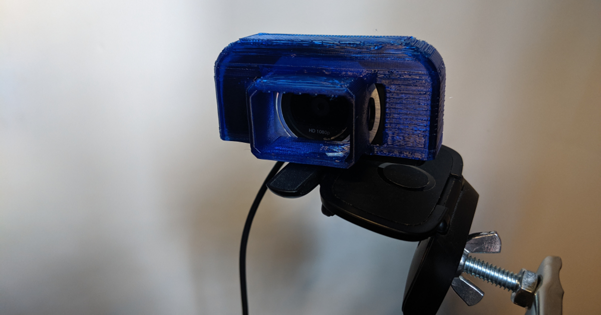 Lens Hood for Logitech C615 by A_Str8 | Download free STL model ...