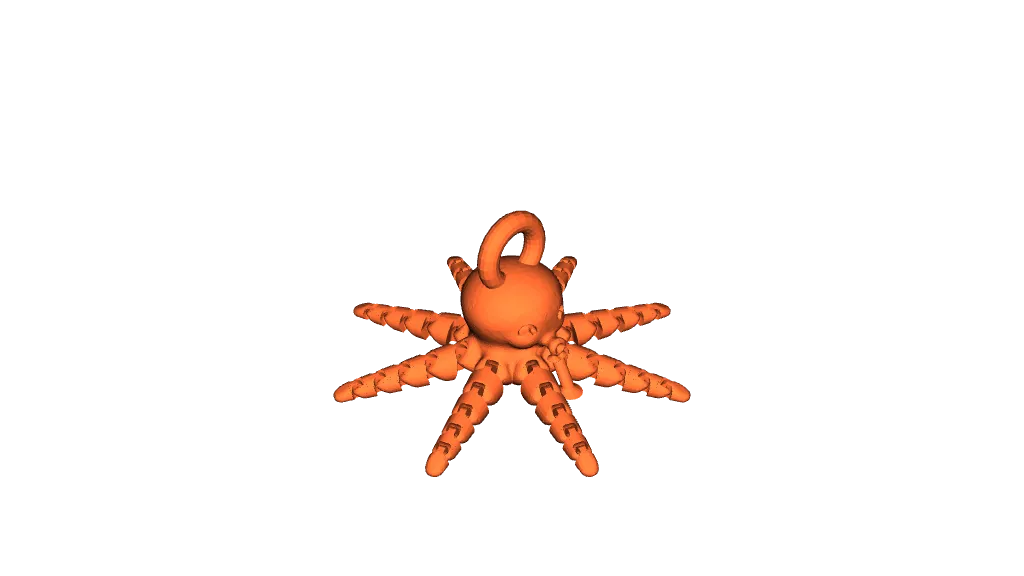 Octopus Key Chain by REDSURGE59 | Download free STL model | Printables.com