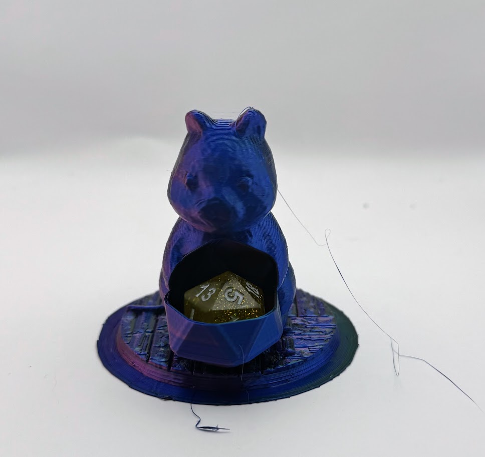 Cute Squirrel D20 Dice Guardian Stand Dice Display DnD TTRPG by San G ...