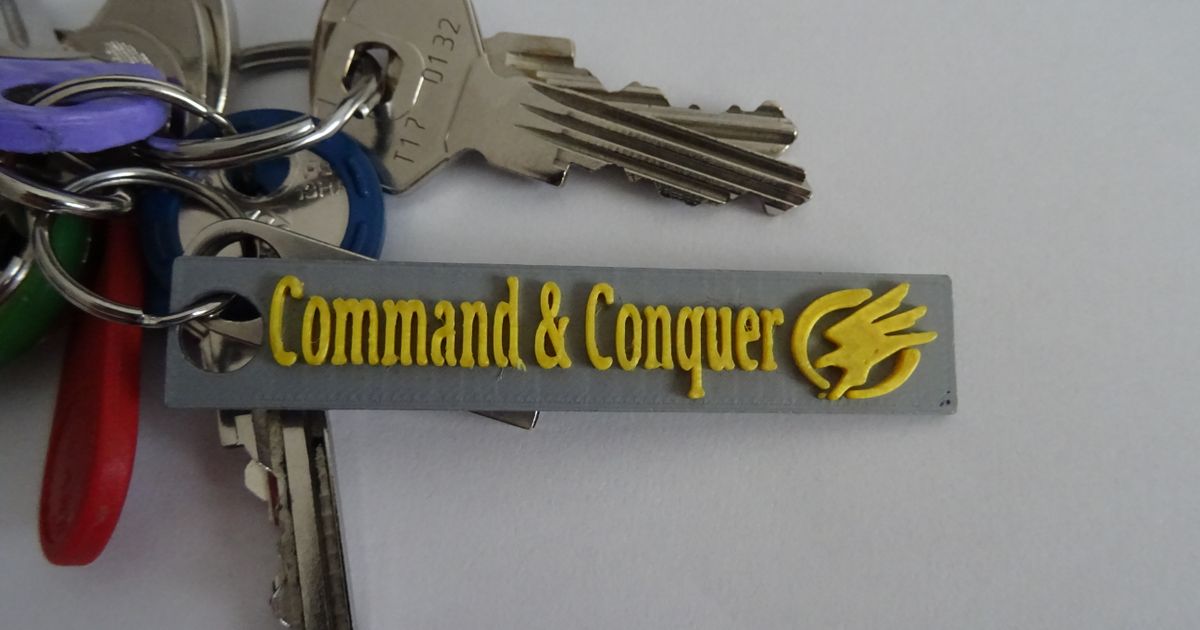 Command & Conquer key chain by Milan Dobrovolný | Download free STL ...