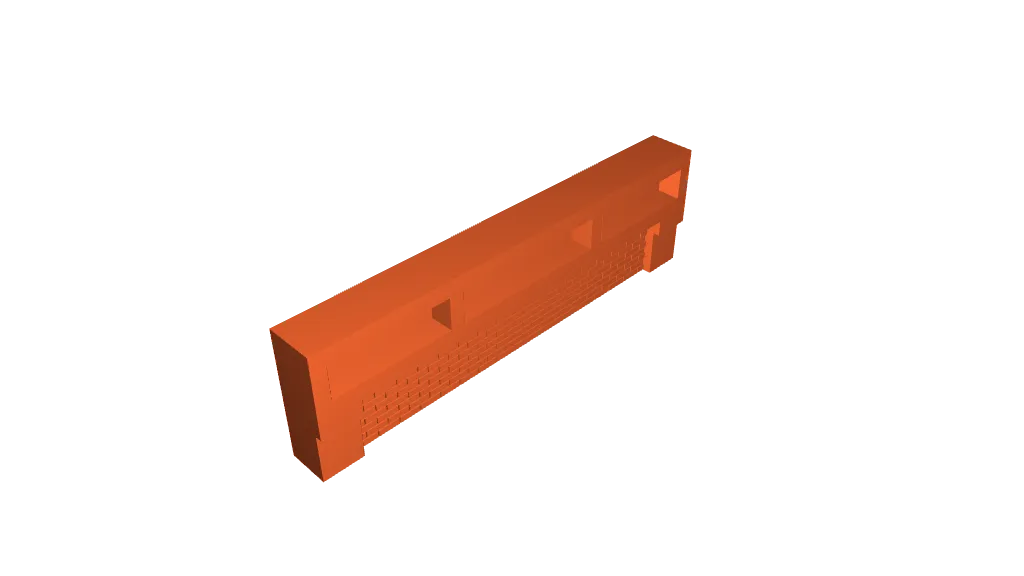 Scale Modular Masonry Building Rectangular Top by Henry Levesque ...