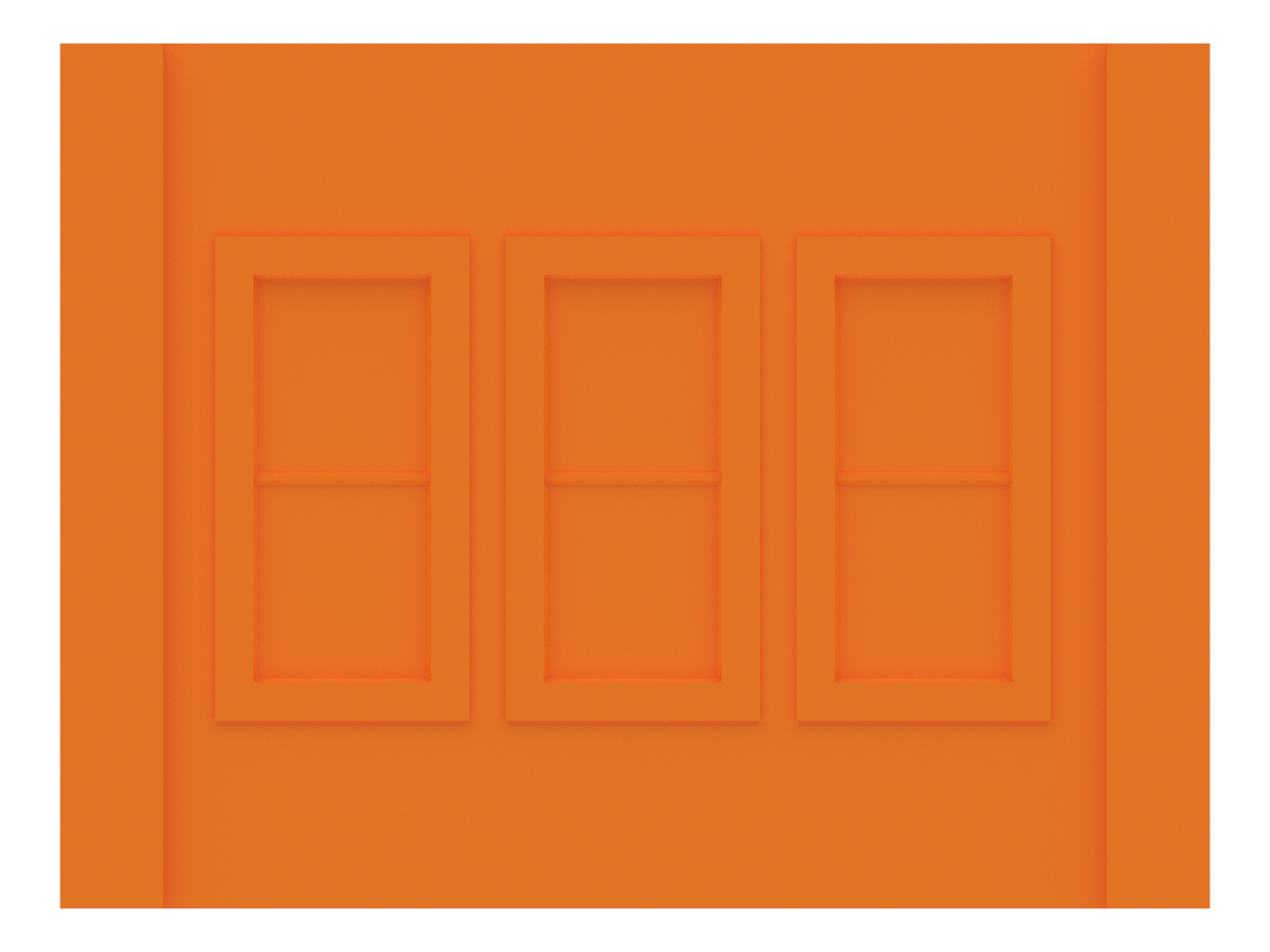 Scale Modular Building 1 Over 1 Windows By Henry Levesque Download Free Stl Model 