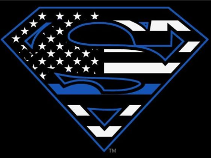 Thin Blue Line Superman Keychain by dillydally | Download free STL ...