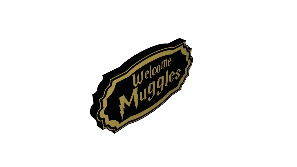 Sign Welcome Moggles Harry Potter by Rag3d | Download free STL model ...