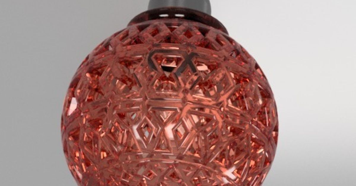 Polygon lamp with diamond by NusNus | Download free STL model ...