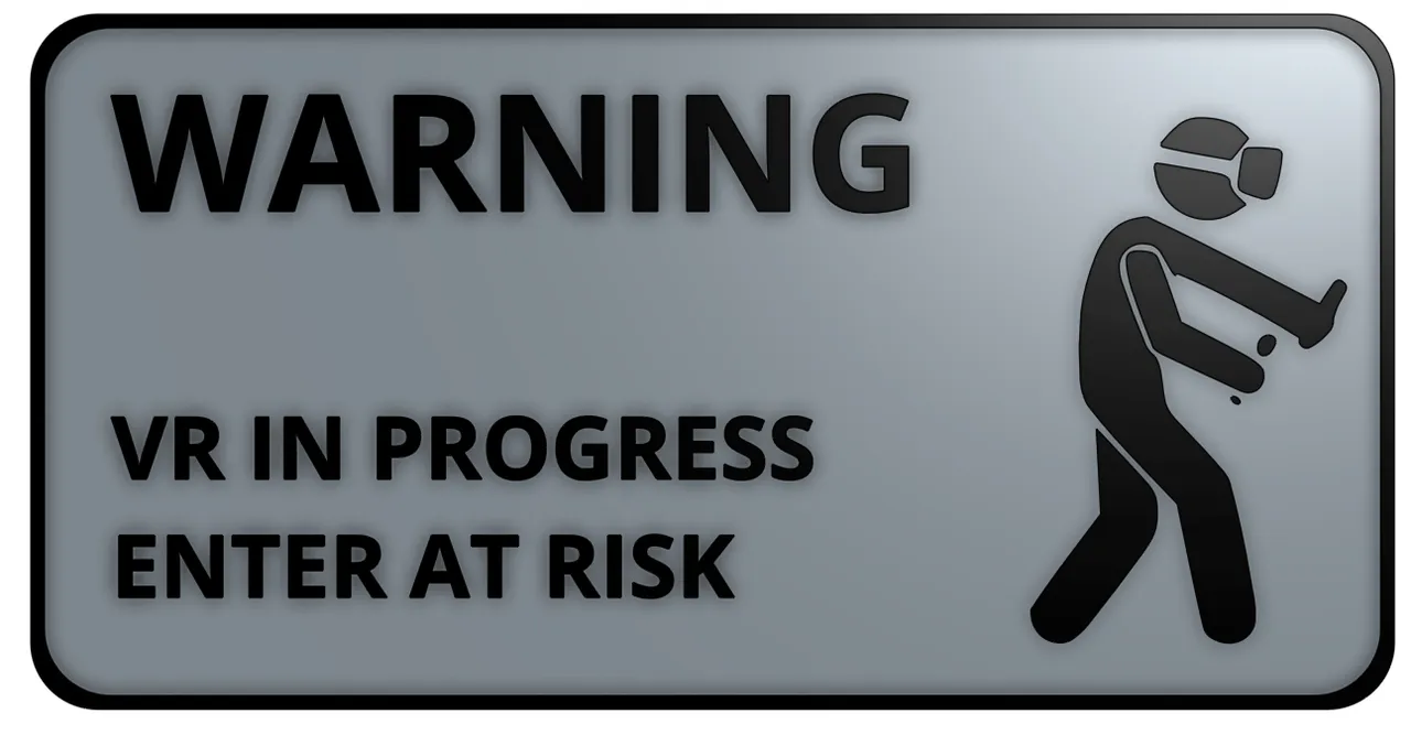 VR in progress door sign by cbbcsa | Download free STL model ...