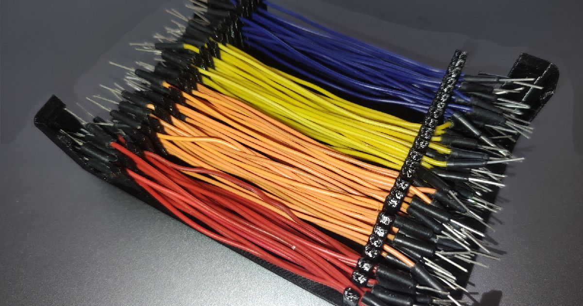 Gridfinity Dupont Cable Organiser von jeroenrnl | Kostenloses STL ...