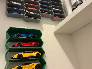 Hexagonal 1:32 scale model car shelf by Gray Muller | Download free STL ...
