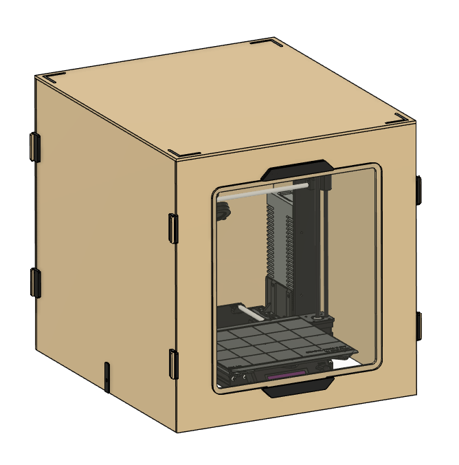 Cheap & collapsing lasercut heated chamber/enclosure for MK4(S) by ...