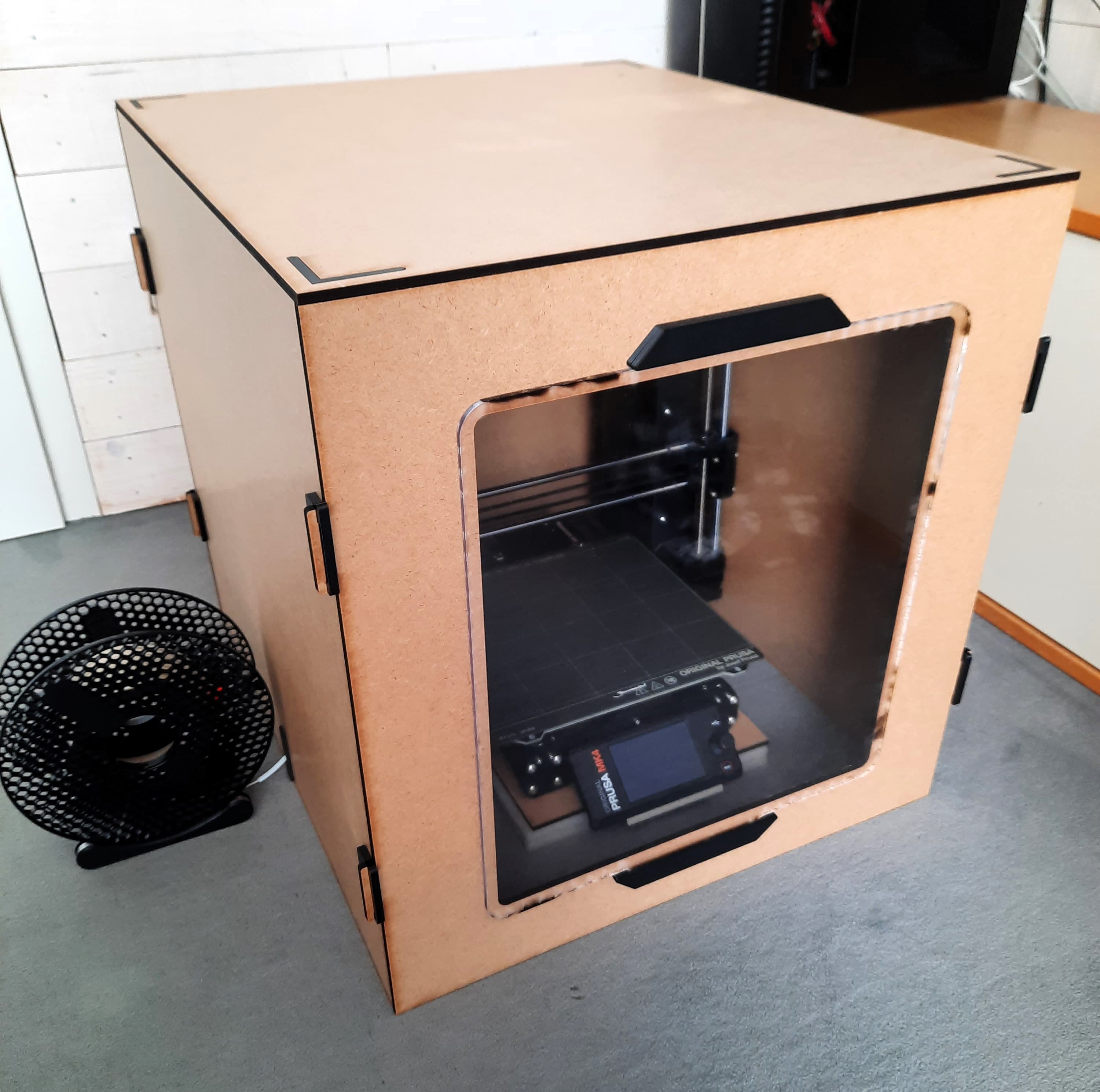 Cheap & collapsing lasercut heated chamber/enclosure for MK4(S) by ...