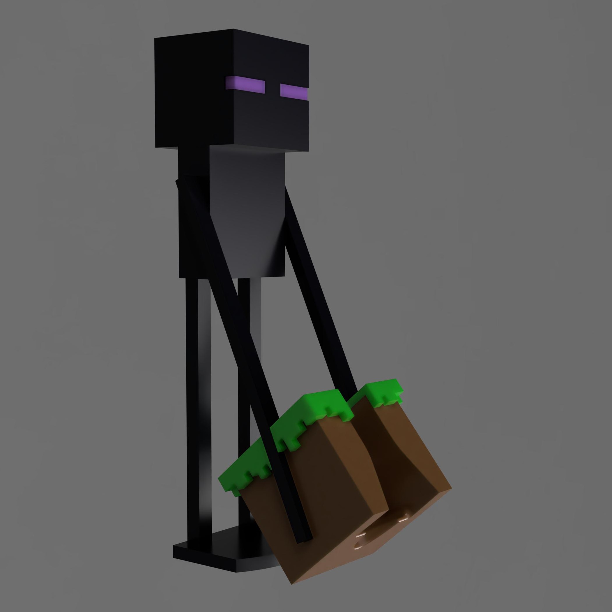 Electric toothbrush stand Enderman Minecraft by PowderCZ | Download ...