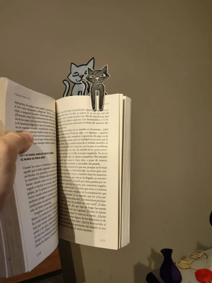 Cat Bookmark by Inhar Sola | Download free STL model | Printables.com