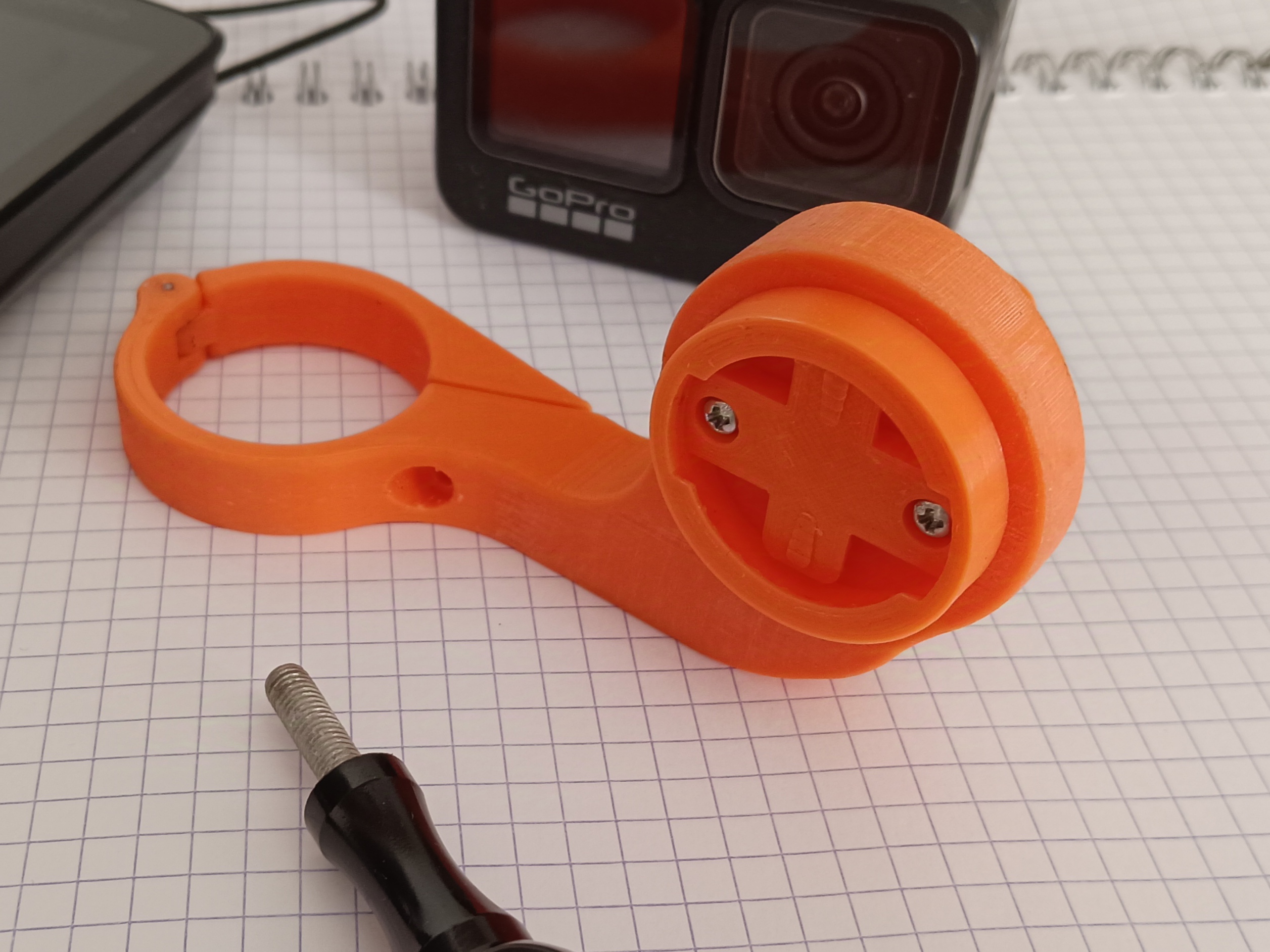 Bike computer and GoPro mount by just_pr1nt3d | Download free STL model ...