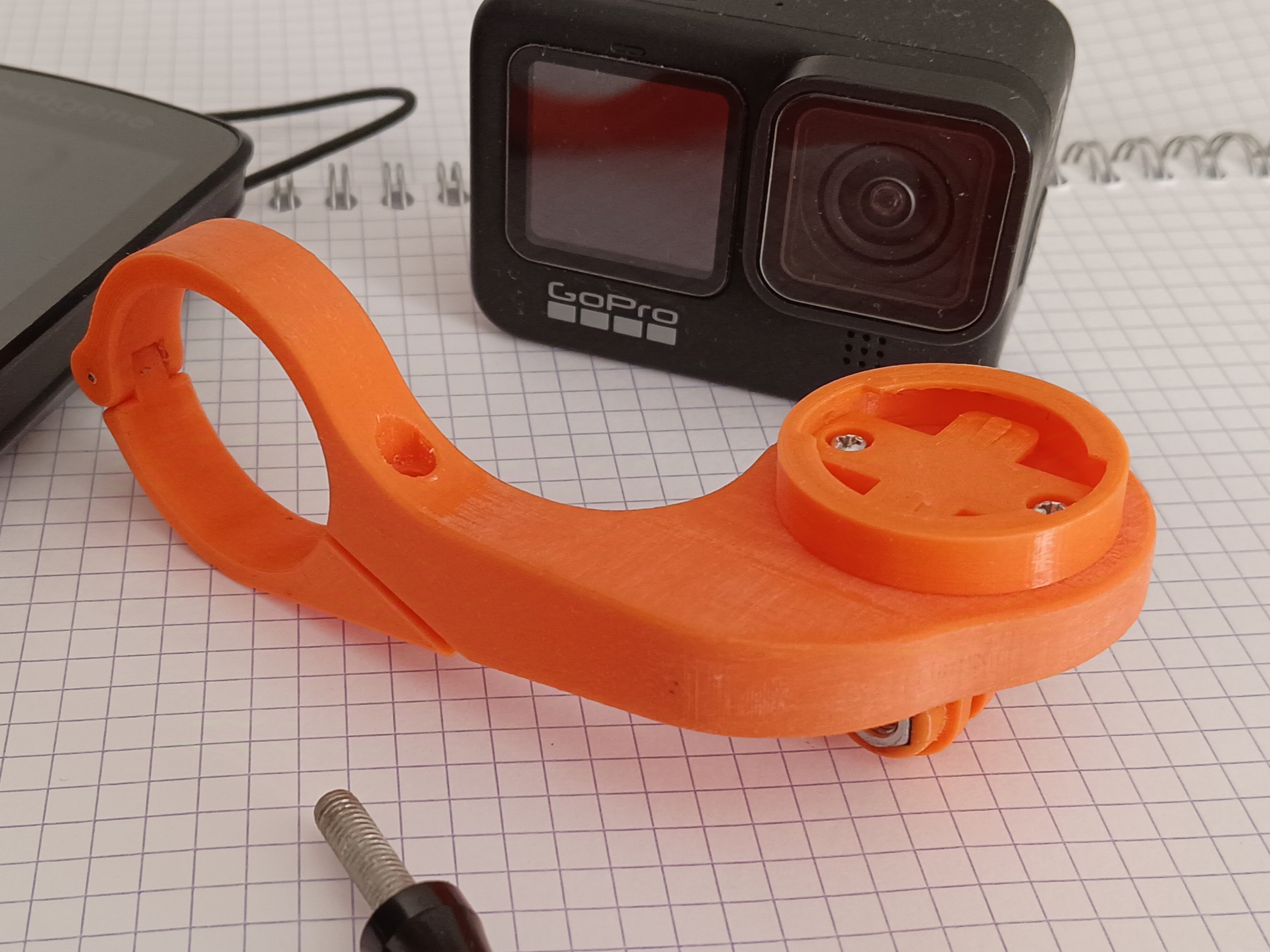 Bike computer and GoPro mount by just_pr1nt3d | Download free STL model ...