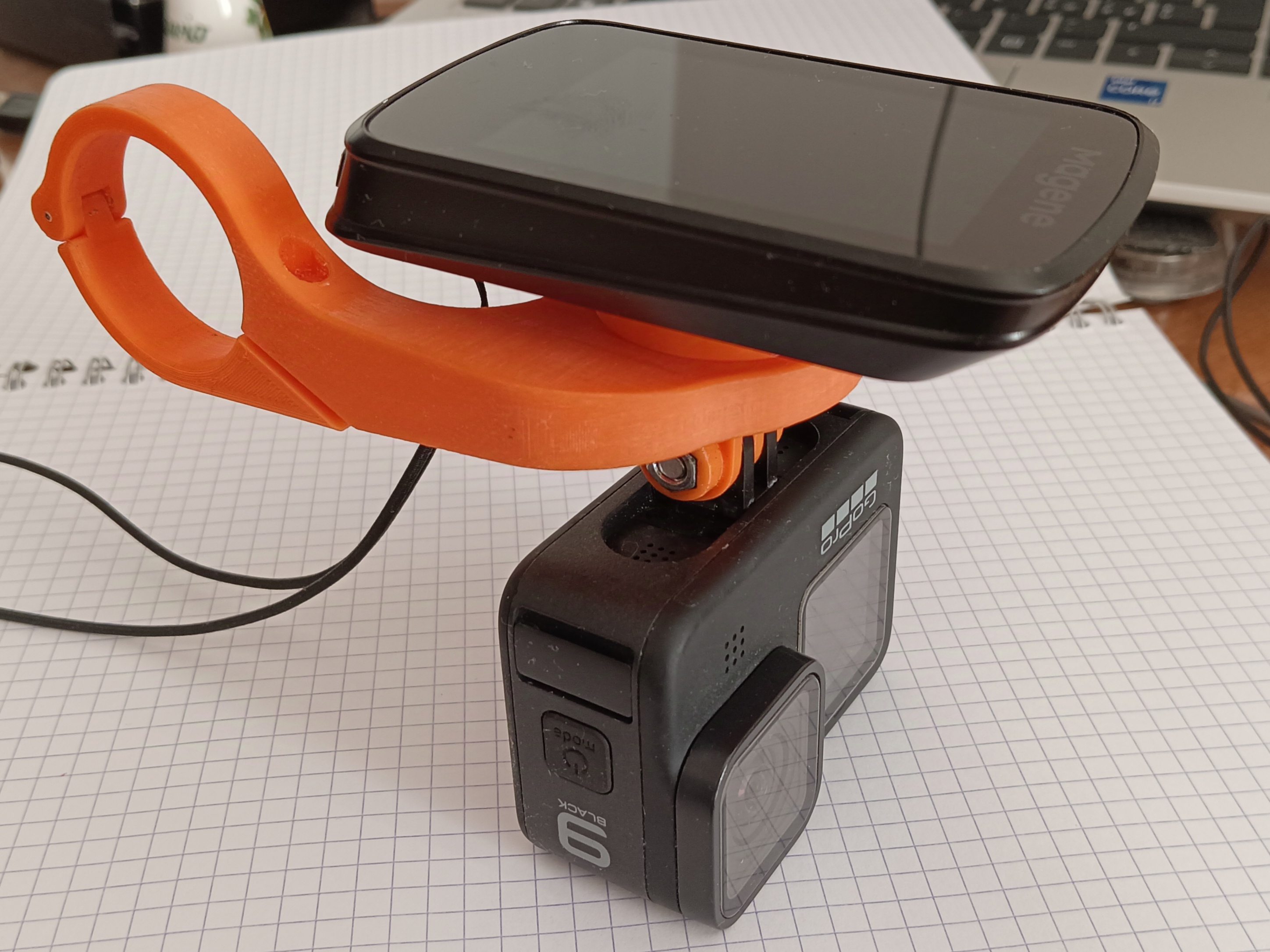 Bike computer and GoPro mount by just_pr1nt3d | Download free STL model ...