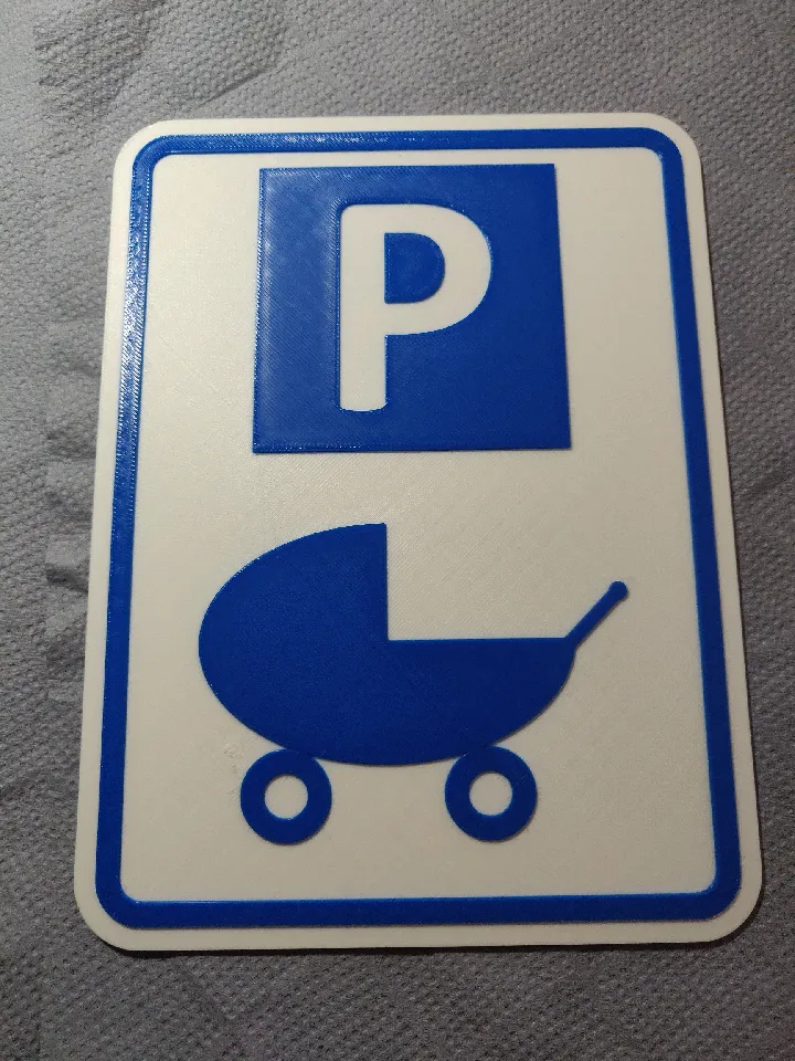 Stroller Parking Sign by taffy666 | Download free STL model ...