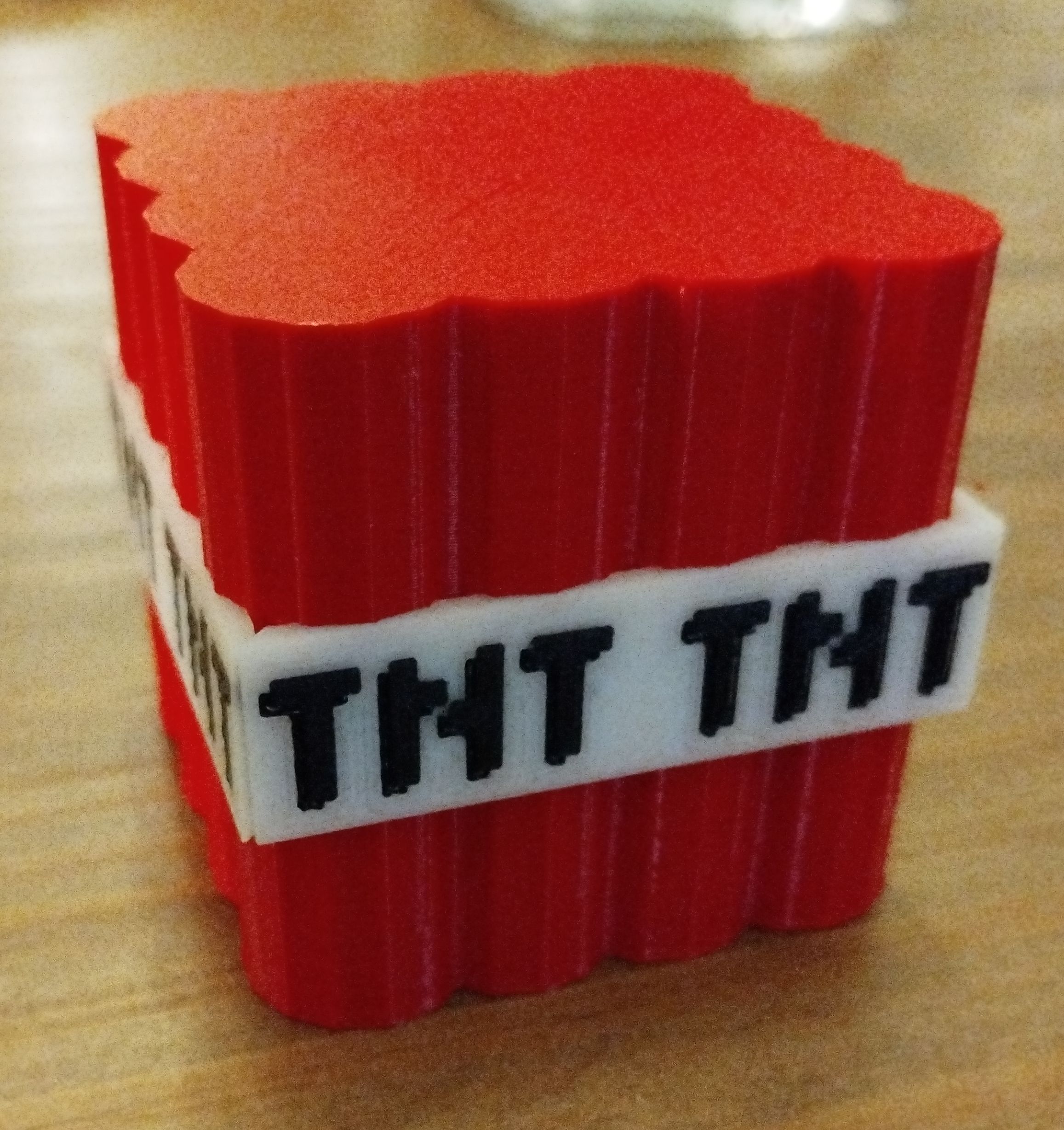 Minecraft TNT Storage Box - parametric multipart OpenSCAD model par ...