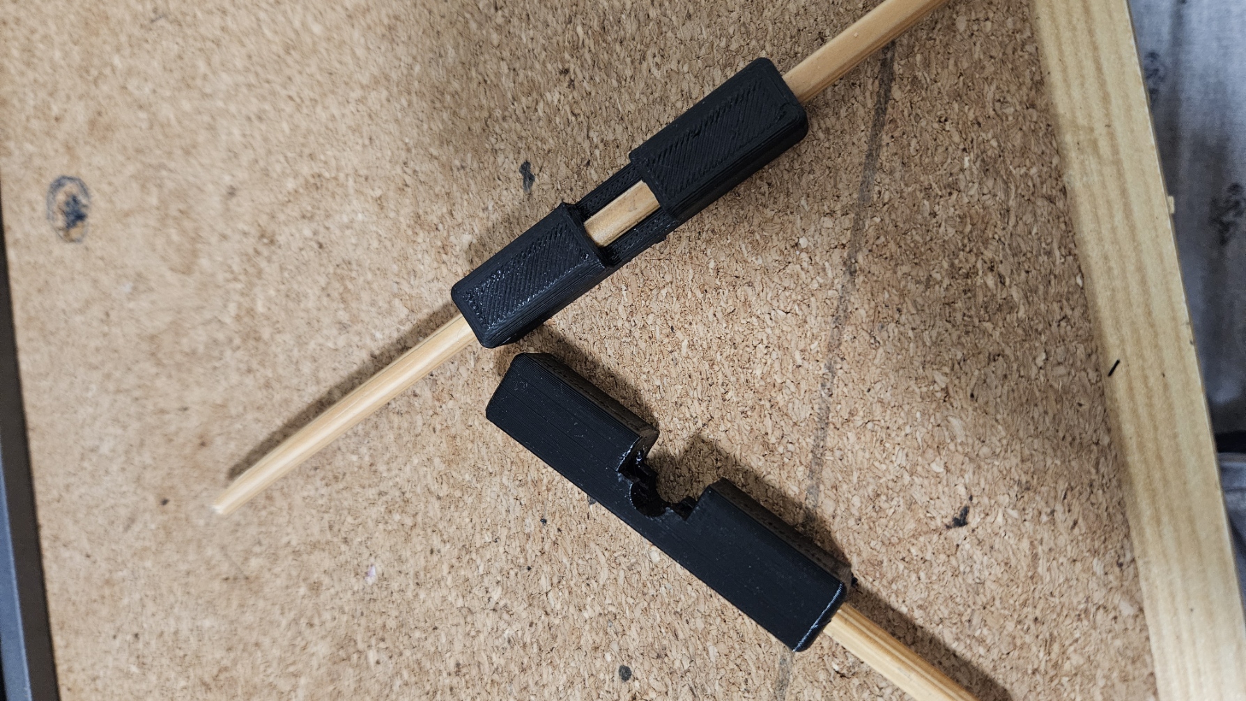 Wooden Rod Cross Joint (5mm rod) by JK | Download free STL model ...