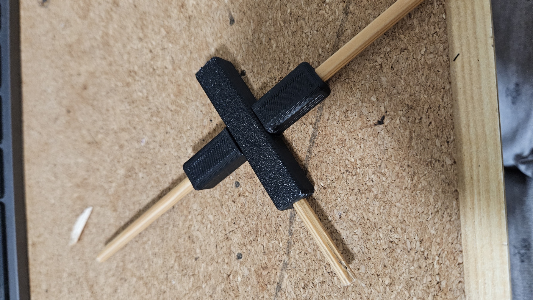 Wooden Rod Cross Joint (5mm rod) by JK | Download free STL model ...