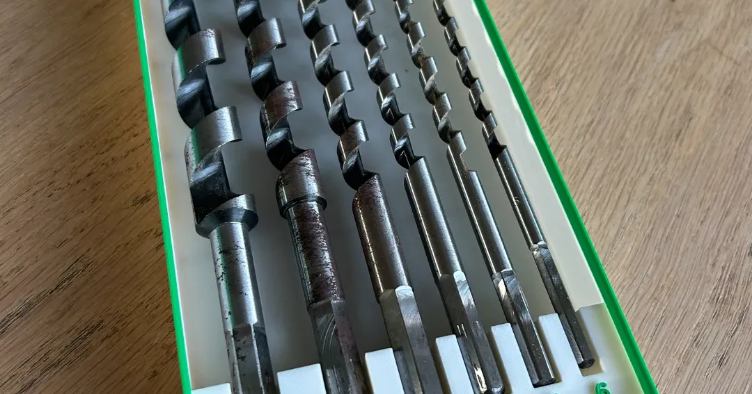 Gridfinity Auger Bit Holder by Leander | Download free STL model ...