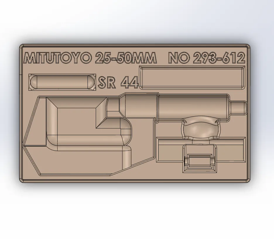 GRIDFINITY MITUTOYO MICROMETER TRAY 25-50MM PT 293-612 3x5 by Alex ...