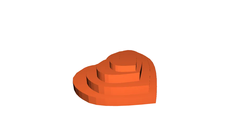 Heart pyramid by Shawna Freeborn | Download free STL model | Printables.com