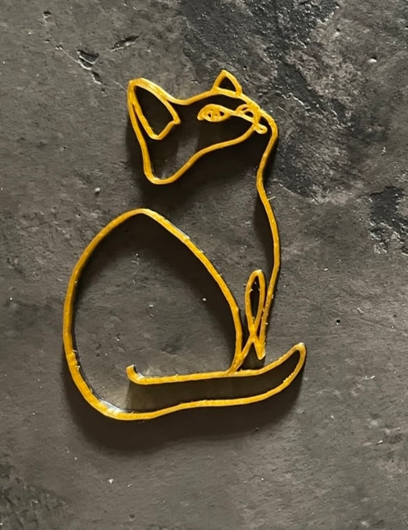 Cat Art Line 3 by MMichelM | Download free STL model | Printables.com