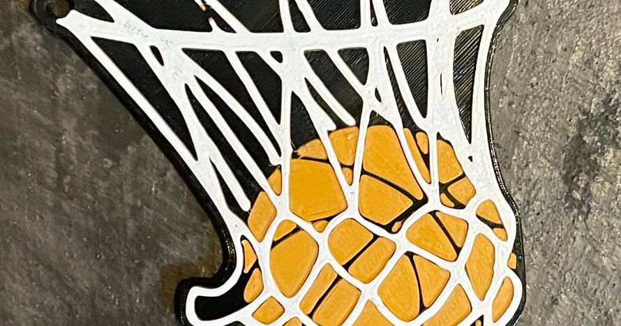 Basket Ball Hoop Keychain by MMichelM | Download free STL model ...