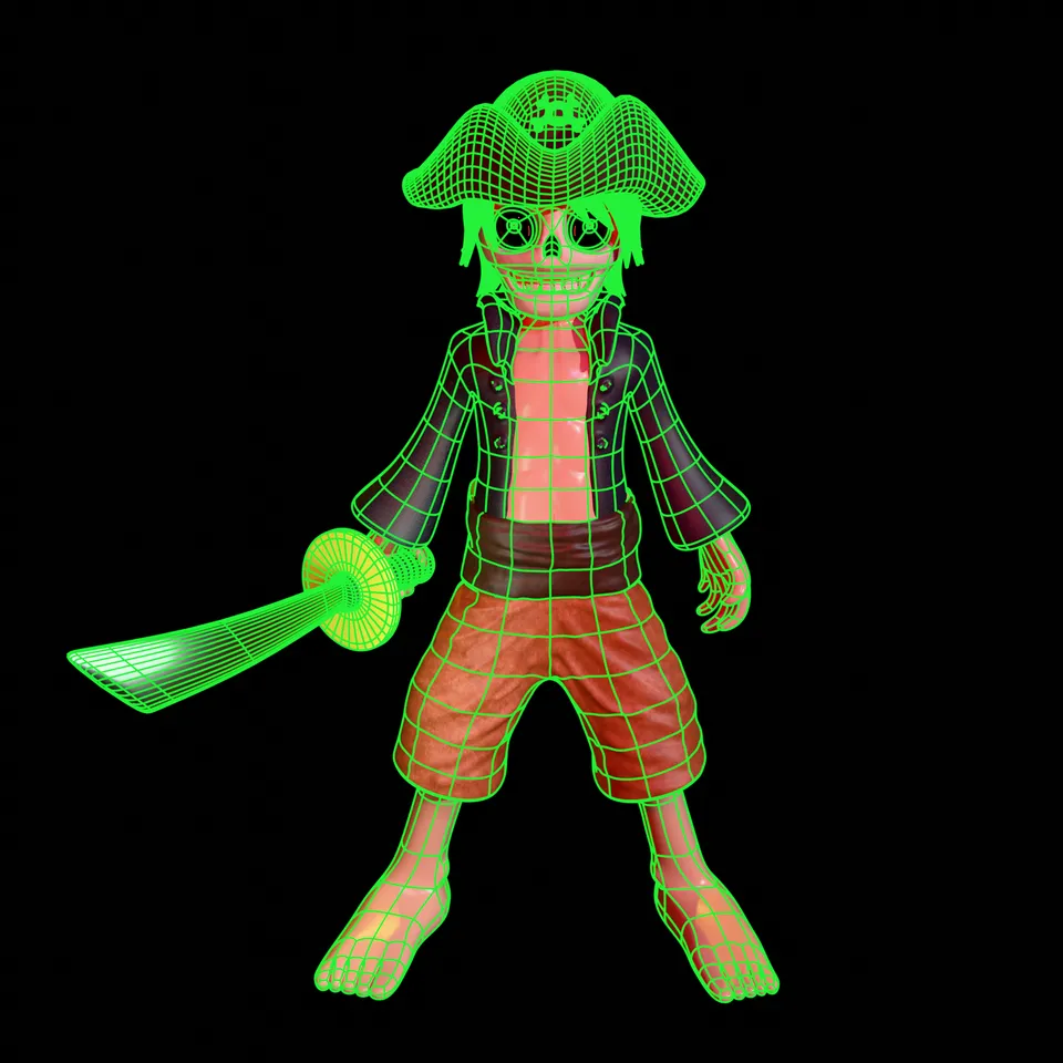 Undead Pirate by Druk CG | Download free STL model | Printables.com