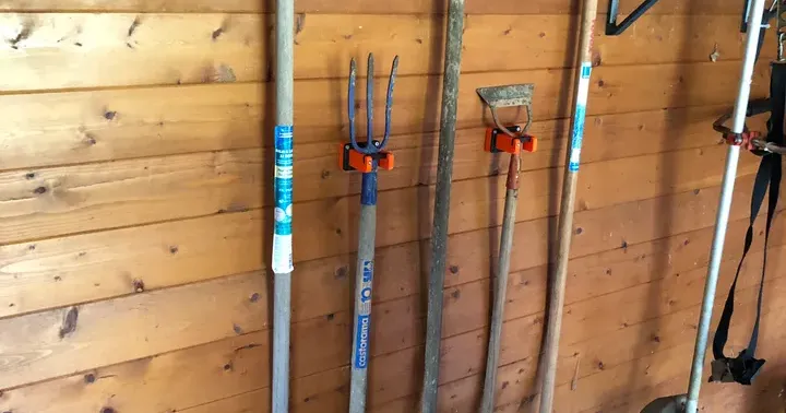 UPDATED Garden tool holder rack for garage or shop by Jeremy Winders ...