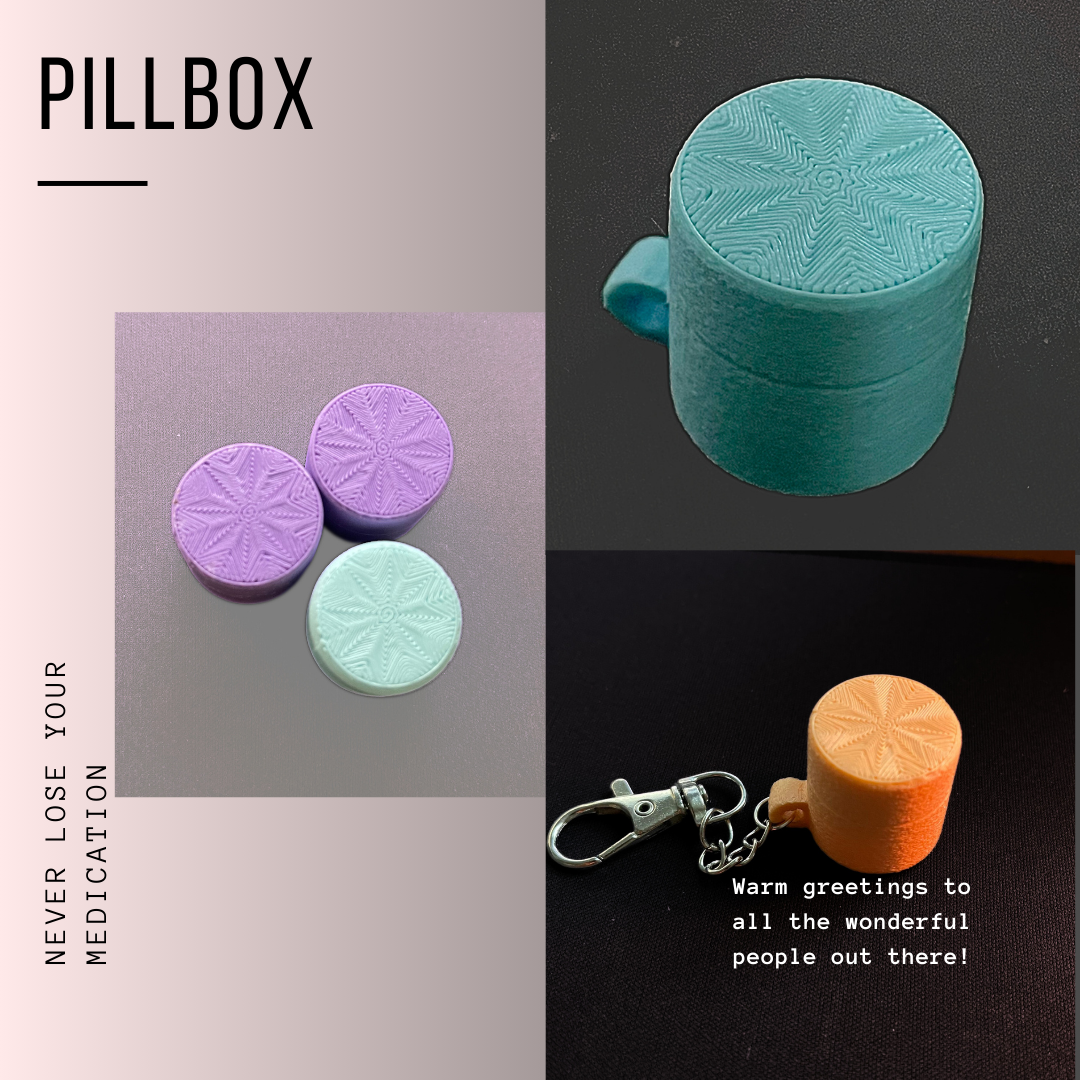 PillBox key-chain v2 by Hazem Bazo | Download free STL model ...