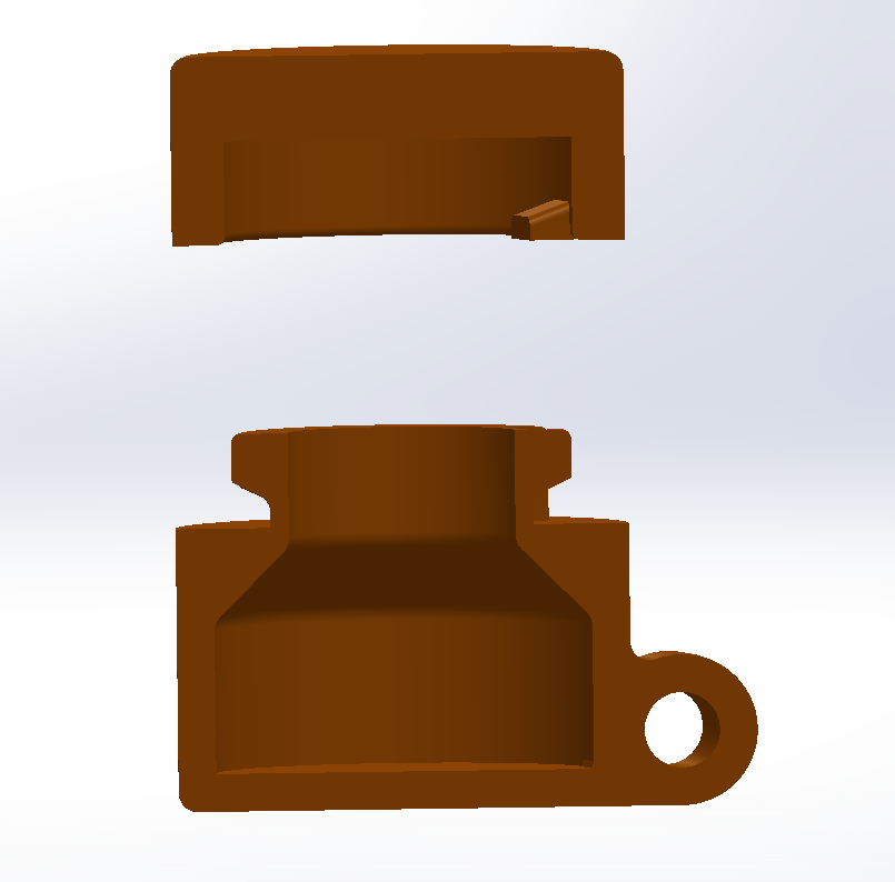 PillBox key-chain v2 by Hazem Bazo | Download free STL model ...