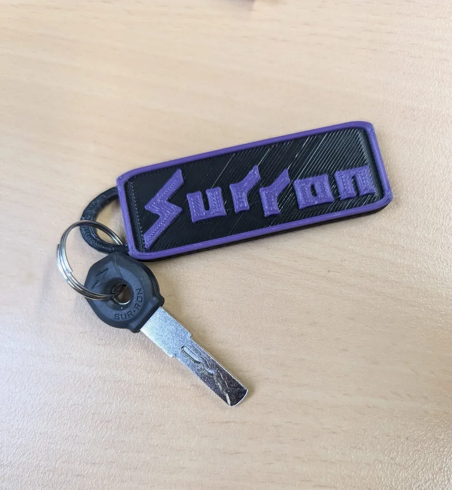 Surron Logo Keychain by ERTECK | Download free STL model | Printables.com