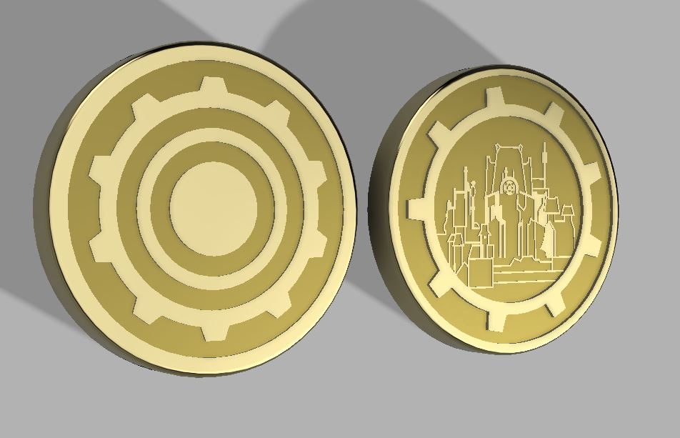 Zaun Copper and Gold Coins - League of Legends: Arcane - FDM/MSLA par ...