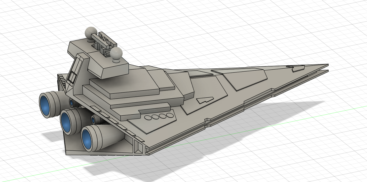 Star Destroyer by Alexand3DP | Download free STL model | Printables.com