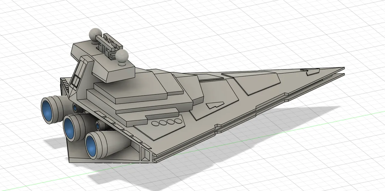Star Destroyer by Alexand3DP | Download free STL model | Printables.com