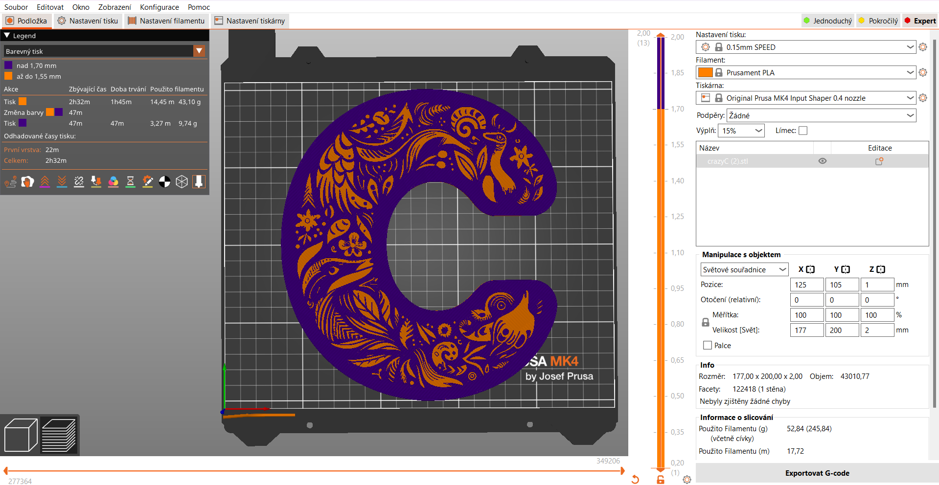 Crazy alphabet: Letter C by Nina Máčová | Download free STL model ...