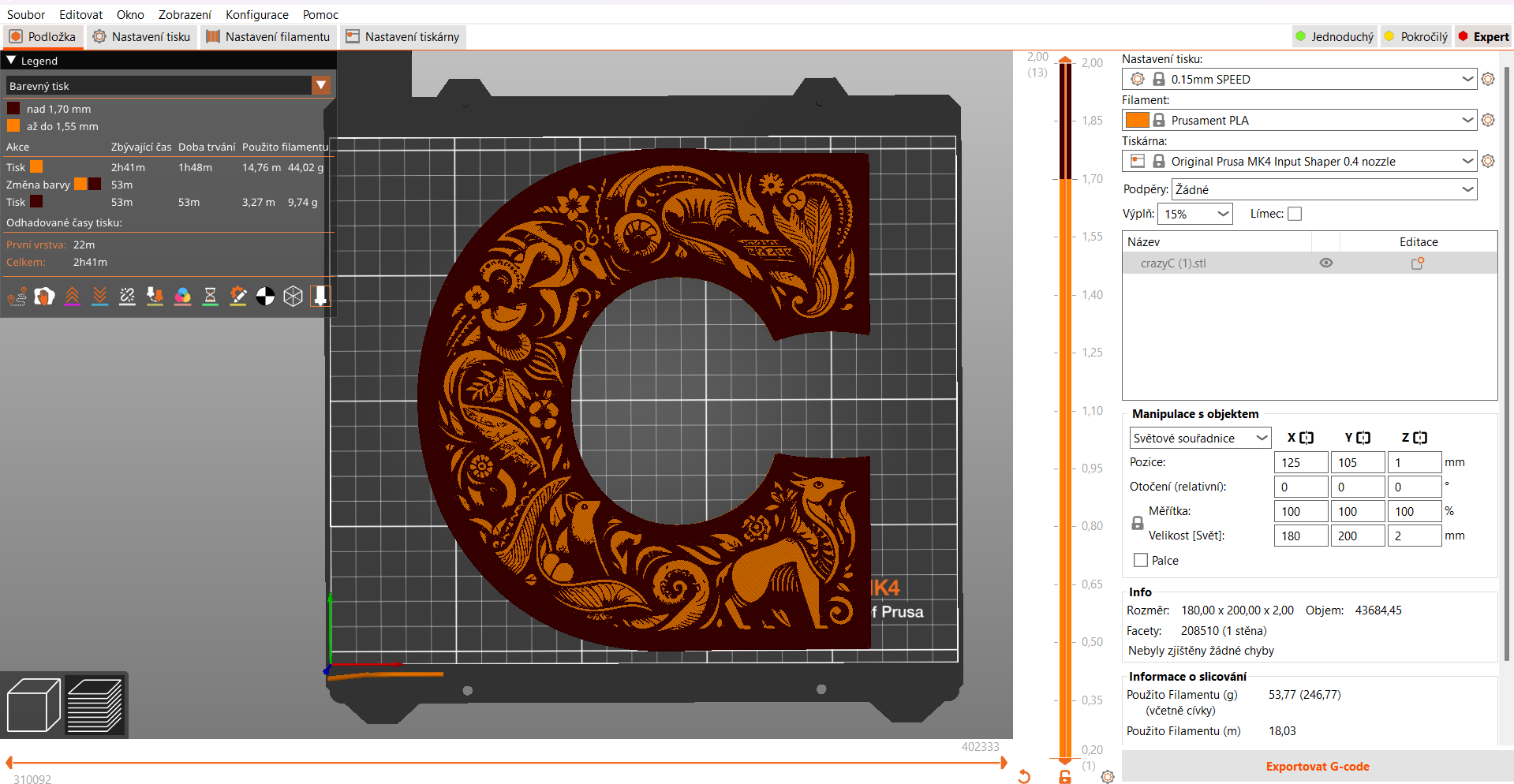 Crazy alphabet: Letter C by Nina Máčová | Download free STL model ...